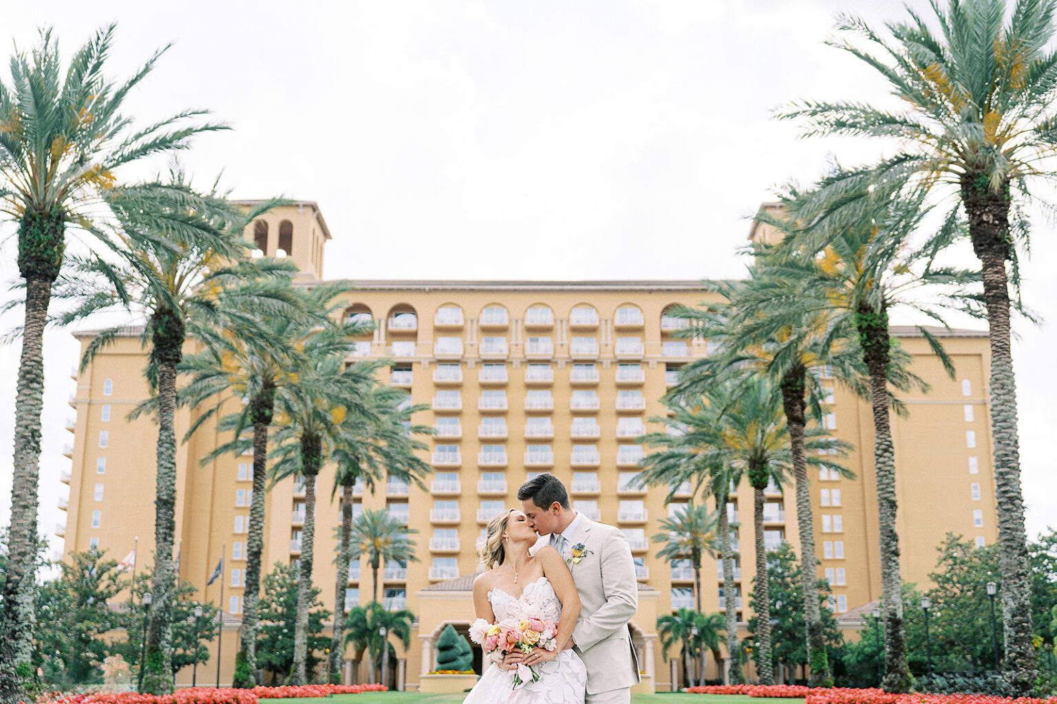 Hotel Baker Ivory and Gold Wedding Photography